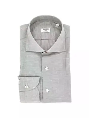 BORRIELLO NAPOLI Spread-collar Shirt - Grey