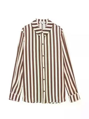 Stine Goya Striped Long-sleeve Shirt - Brown