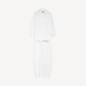 Balenciaga Cotton Silk Poplin Train Shirt