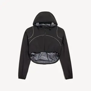 Balenciaga Cropped Track Jacket With Reflective Artwork