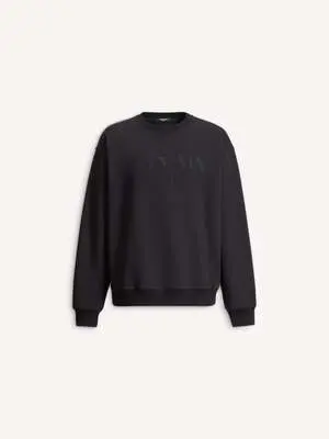 Balmain Embroidered Cotton Fleece Sweatshirt