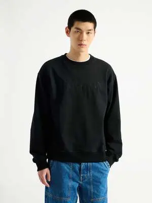 Balmain Embroidered Cotton Fleece Sweatshirt