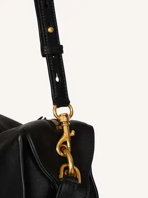 Balmain Small Pulse Bag In Smooth Leather - Black