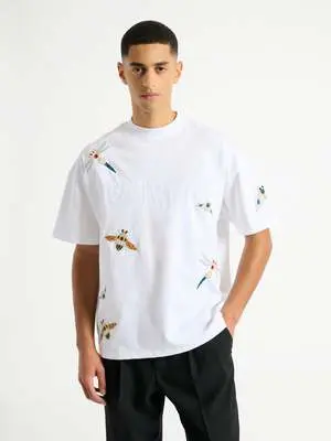 Balmain Embroidered Insect T-shirt
