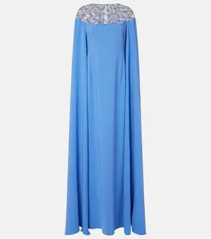 Oscar De La Renta Layered Evening Dresses