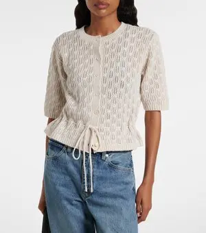 FRAME Clover Wool And Cashmere Cardigan