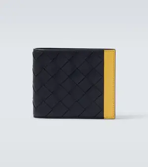 Bottega Veneta Intrecciato Leather Bifold Wallet - Black