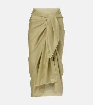 ERES Cabine Cotton Voile Beach Cover-up - Green