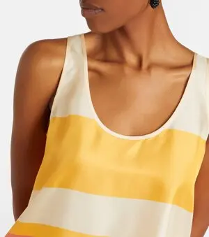 ERES Striped Silk Twill Top