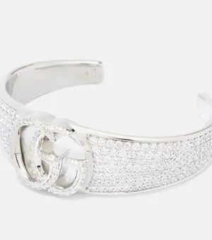 Gucci Gg Marmont Embellished Cuff Bracelet