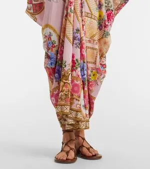 Camilla Floral Silk Kaftan
