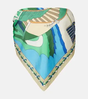 Tory Burch Printed Silk Top - Multicoloured