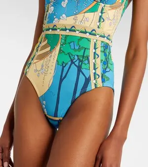Tory Burch Printed One Piece Swimsuit