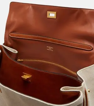 Balenciaga Rodeo Medium Canvas Shoulder Bag