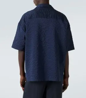 Giorgio Armani Seersucker Bowling Shirt