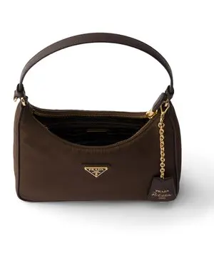 Prada Re-edition 2005 Re-nylon And Saffiano Mini Bag - Brown