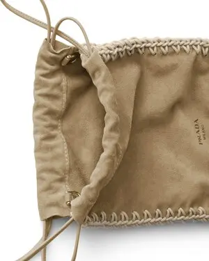 Prada Suede Smartphone Case - Neutral