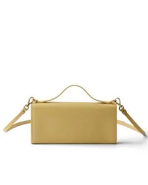 Prada Saffiano Leather Wallet With Shoulder Strap