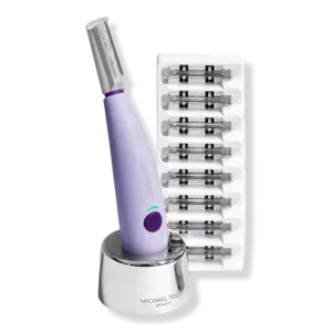 MICHAEL TODD BEAUTY Sonicsmooth Dermaplaning System, Peach Fuzz Remover 8 Weeks Of Treatments Lavender