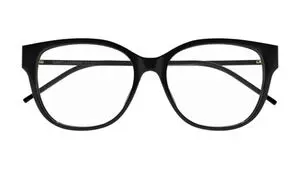 Saint Laurent Acetate Cat Eye Eyeglasses - Black