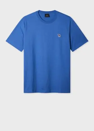 Paul Smith Mid- Organic Cotton Zebra Logo T-shirt - Blue