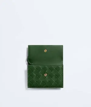 Bottega Veneta Andiamo Zipped Card Case - Basil