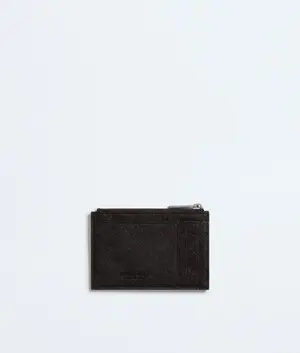 Bottega Veneta Woven Mycelium Zipped Card Case