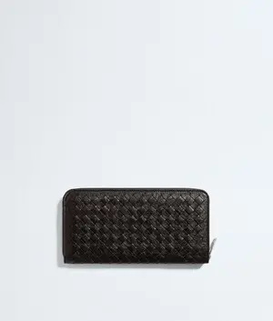 Bottega Veneta Woven Mycelium Zip-around Wallet