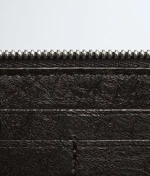 Bottega Veneta Woven Mycelium Zip-around Wallet
