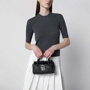 ZANELLATO Baby Grained Leather Bag With Twist-lock Buckle - Black