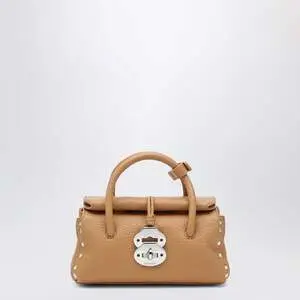 ZANELLATO Zanellato Baby Grained Leather Bag With Twist Lock Closure Brown