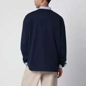 Polo Ralph Lauren Navy Cotton Crewneck Sweatshirt - Blue