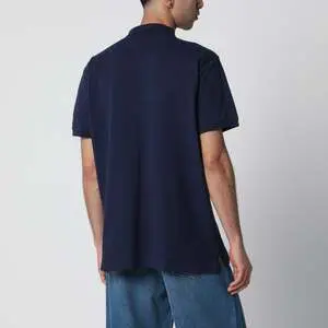 Polo Ralph Lauren Navy Cotton Custom Slim-fit Polo Shirt - Blue