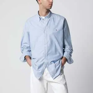 Polo Ralph Lauren Light Blue Oxford Shirt Custom-fit Light Blue