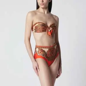 Zimmermann Mahon Scarf Bikini Top With Paisley Motif - Multicolor