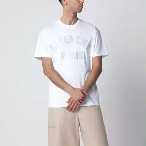 Givenchy White T-shirt With Logo Embroidery - White