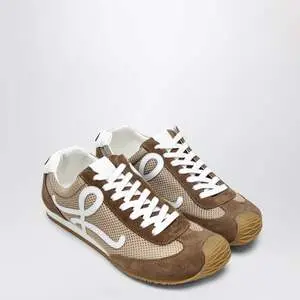 Loewe Ballet Runner 2.0 Suede And Mesh Sneakers - Beige