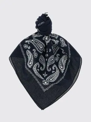 Polo Ralph Lauren Ethnic Print Cotton Bandana With Logo - Blue