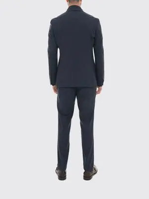 BOSS Single-breasted Dress In Virgin Wool - Blue