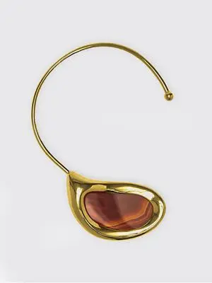 PANCONESI 18kt Gold Plated Brass And Agate Necklace - Red