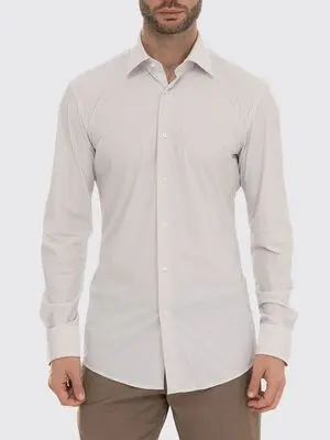 BOSS Stretch Jersey Casual Shirt - Beige