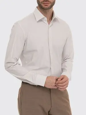 BOSS Stretch Jersey Casual Shirt - Beige