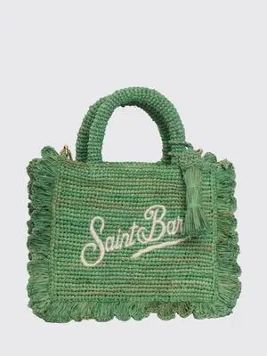 MC2 SAINT BARTH Raffia Mini Bag - Green