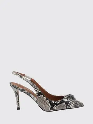 Kurt Geiger Belgravia Python Print Leather Slingback Pumps