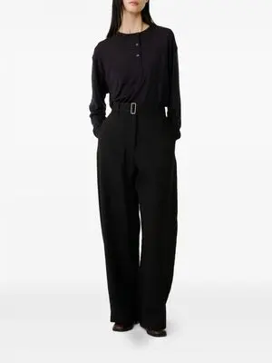 Studio Nicholson High Waisted Wide Leg Trousers
