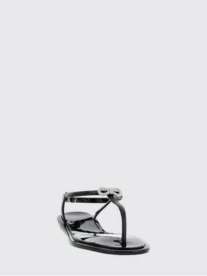 MACH&MACH Mach & Mach Rhinestone Bow Embellished Pvc Thong Sandals