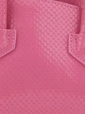 Attico La Passeggiata Mini Handbag In Python-print Calfskin Leather