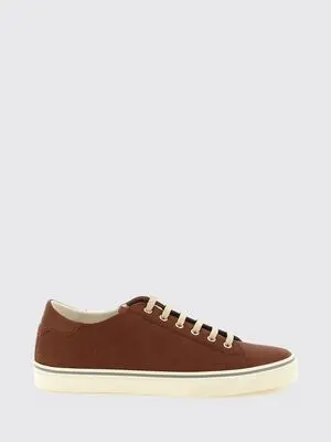 Brunello Cucinelli Smooth Calfskin Lace-up Sneakers - Brown