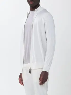 BALLANTYNE Cotton Zip-up Cardigan - White