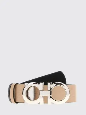 FERRAGAMO Ferragamo Gancini Belt White